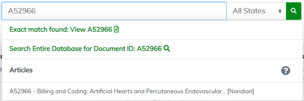 Search Results | How to Use the Medicare Coverage Database