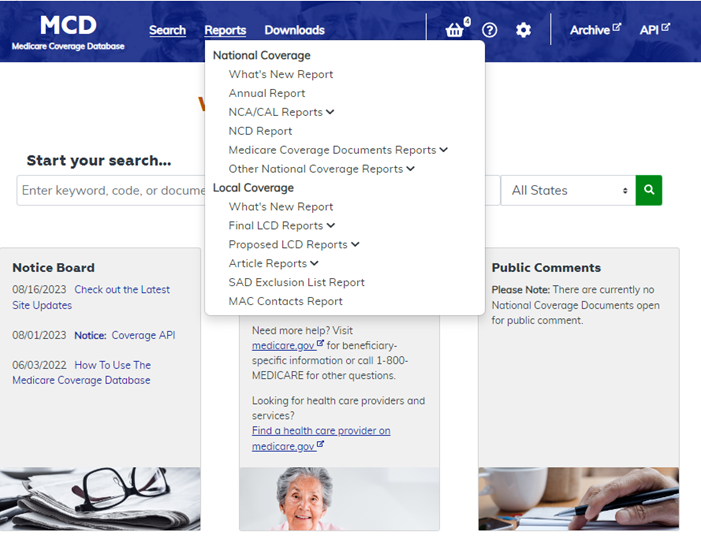 | How to Use the Medicare Coverage Database
